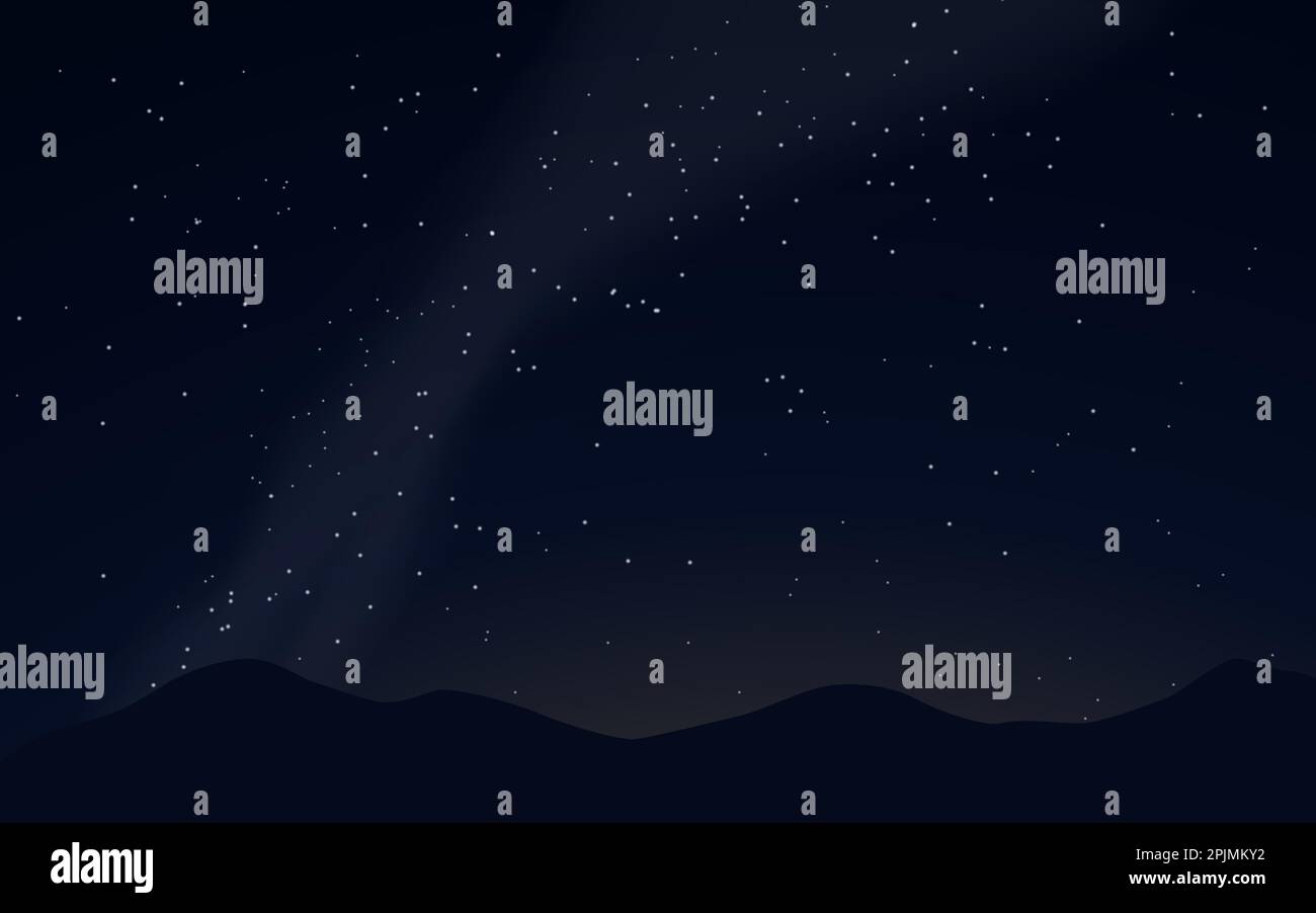 Night starry sky background. Realistic night sky background. Milky way ...