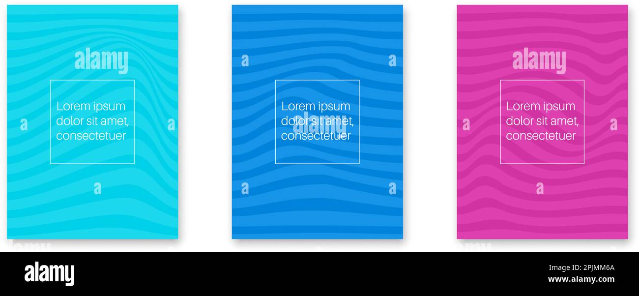 Abstract design with optical illusion stripe pattern. Curves in 3d ...