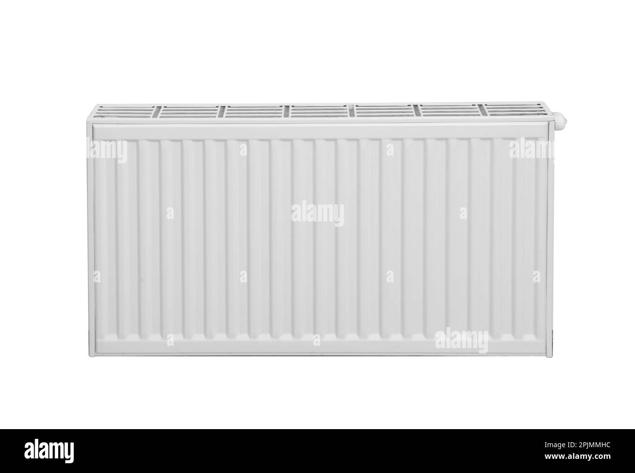 Modern panel radiator on white background. Heating system Stock Photo ...