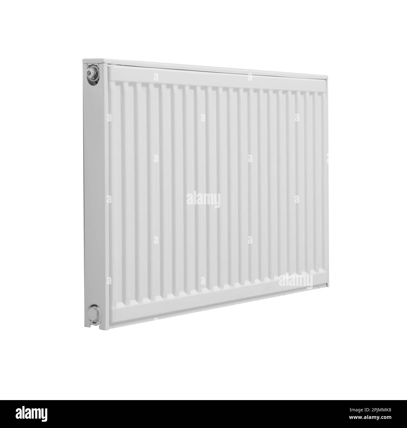 Modern panel radiator on white background. Heating system Stock Photo ...