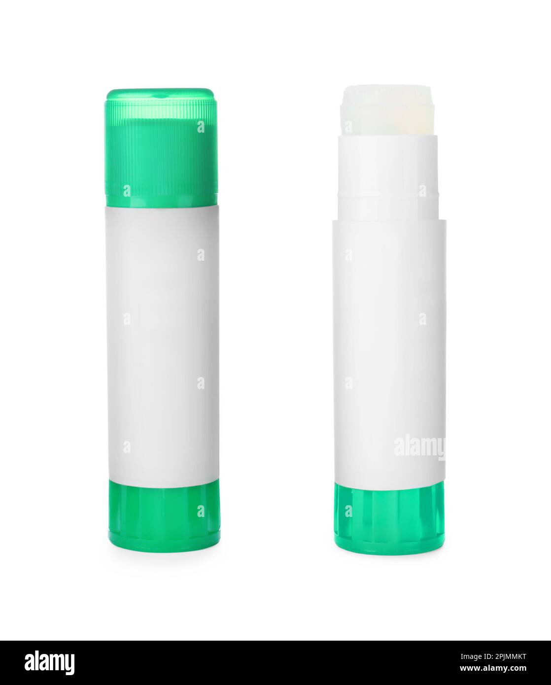 Two glue sticks on white background, collage Stock Photo - Alamy