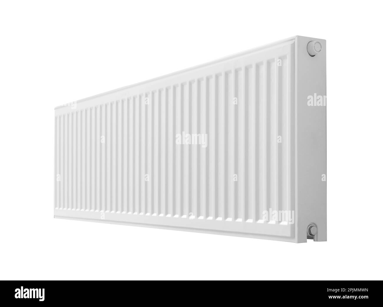 Modern panel radiator on white background. Heating system Stock Photo ...