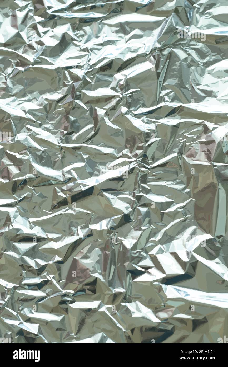Metallic foil texture. Metallic background. Metal glittering, crushed ...