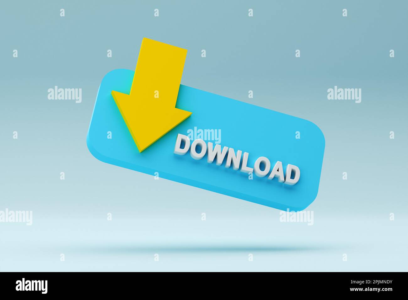 Data downloading concept. The word download with arrow icon on a ...