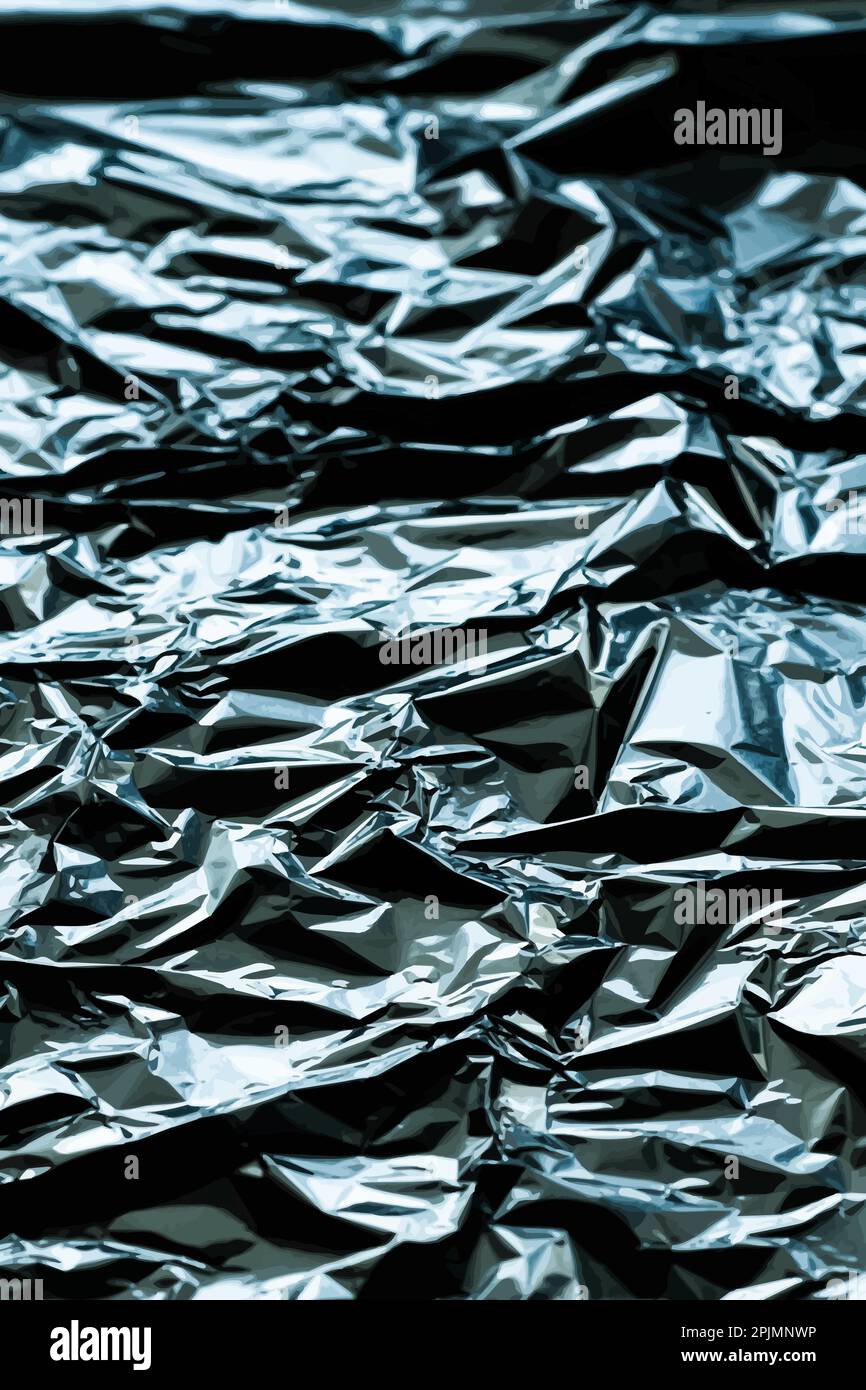 Metallic foil texture. Metallic background. Metal glittering, crushed ...