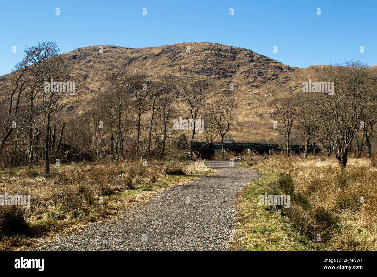Landscape captured in the Scottish Highlands from the A85 road just ...