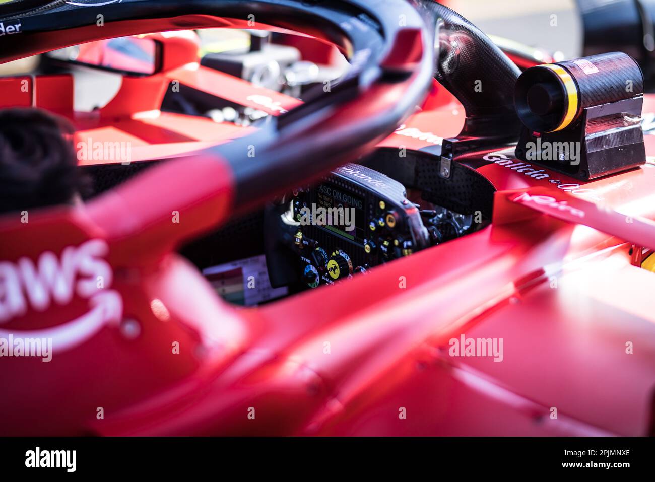 MELBOURNE, AUSTRALIA - APRIL 2: Scuderia Ferrari before race start ...