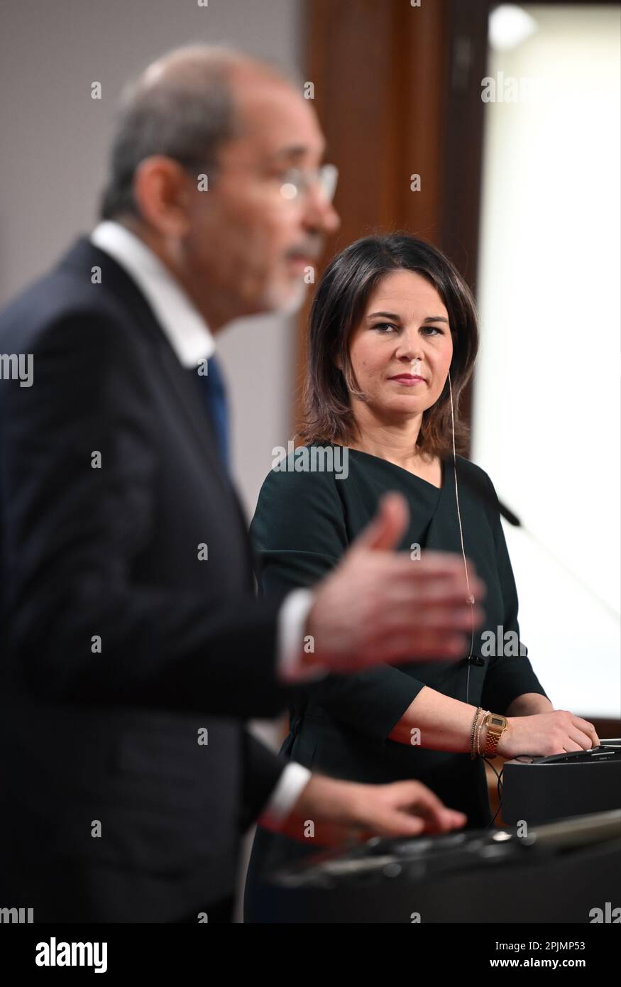 Berlin Germany 03rd Apr 2023 Foreign Minister Annalena Baerbock R
