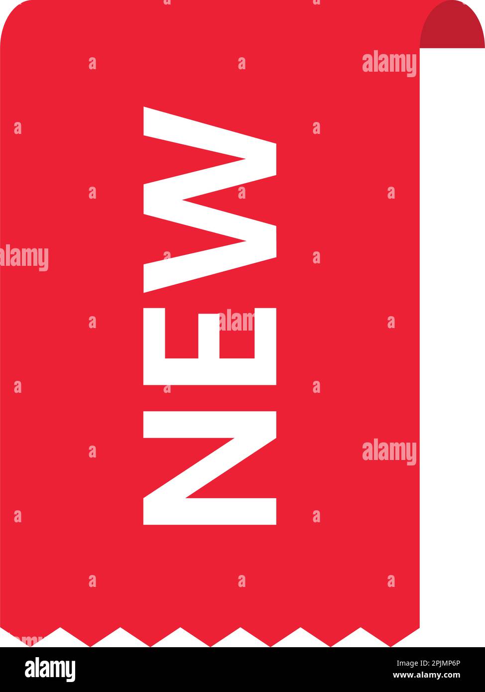 Red badge, label or sticker . New red label. Promotion sticker or tag ...