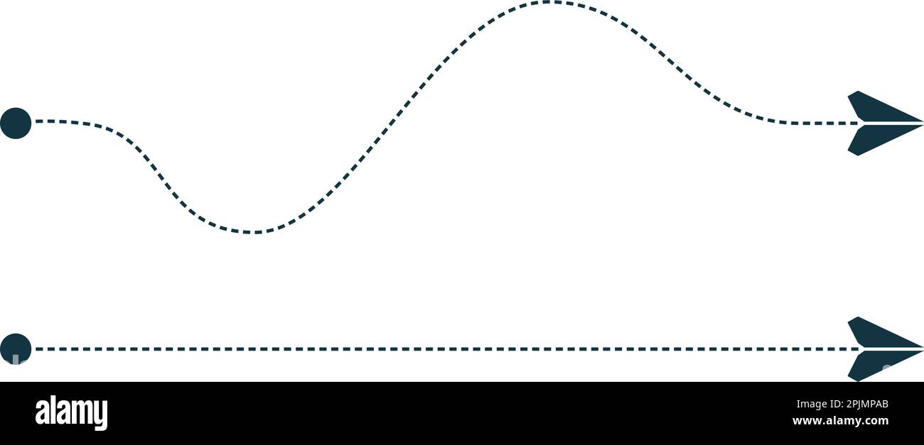 Curved dash Stock Vector Images - Alamy