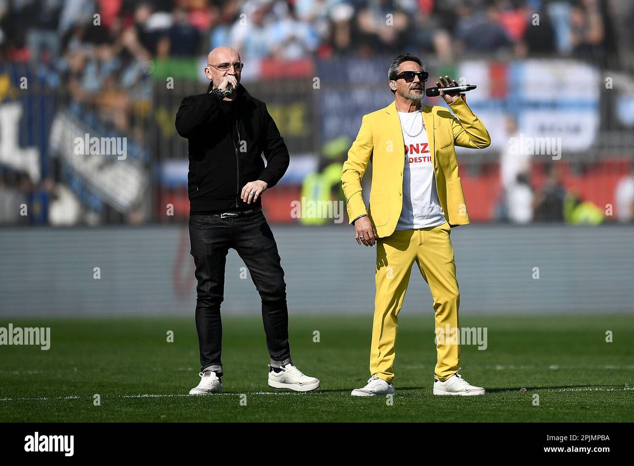 Monza, Italy. 02 April 2023. Giorgio Vanni and Massimo Longhi (also ...