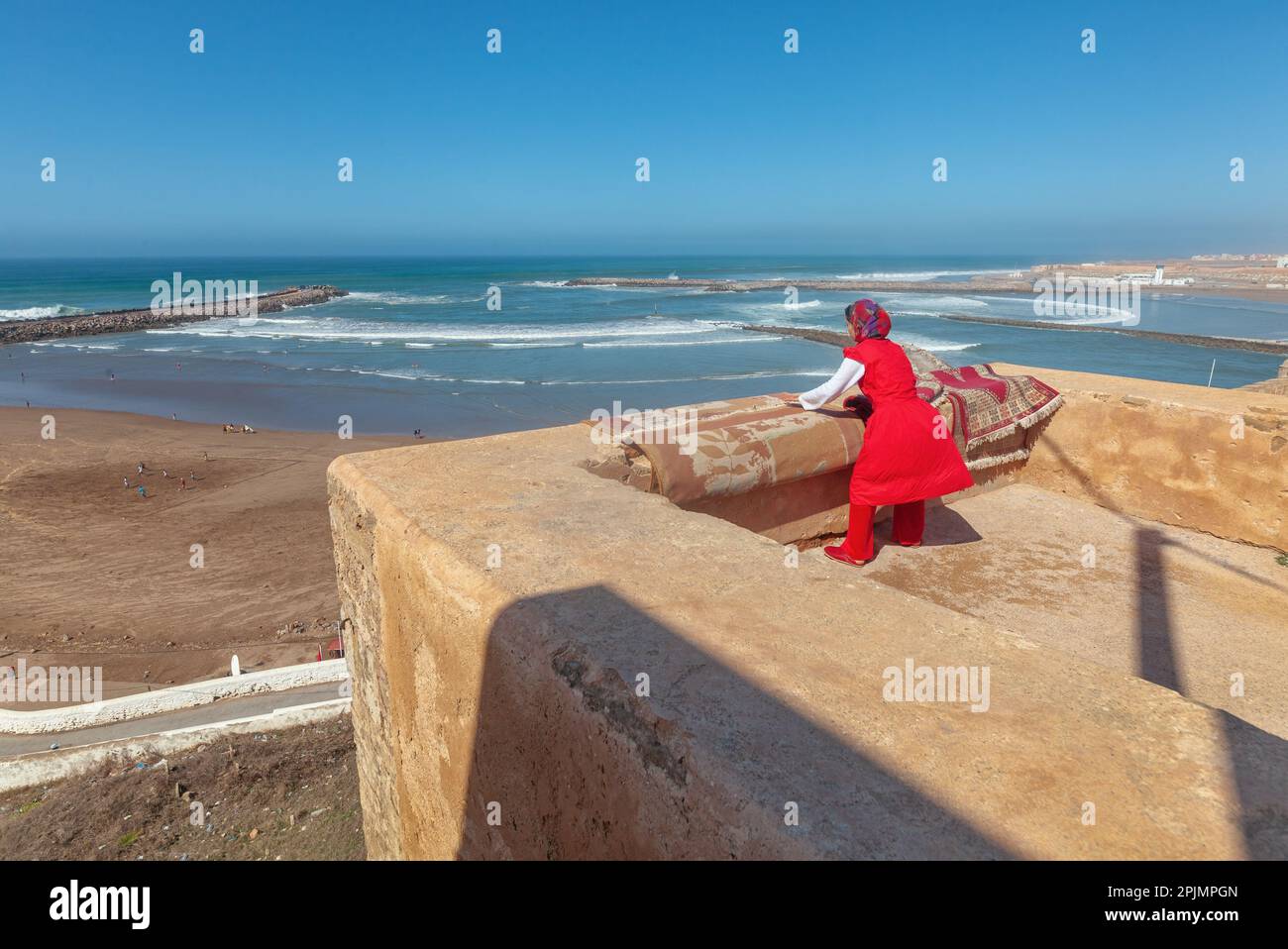 Coast of the Atlantic Ocean. Historical Center. Rabat Morocco Stock ...