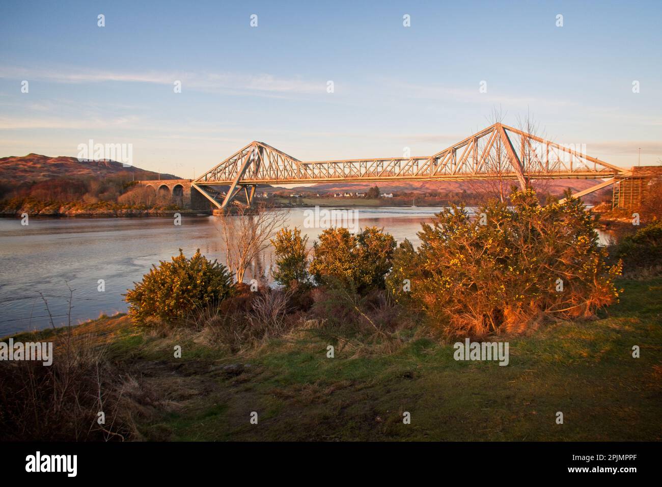 Connel Bridge is a cantilever bridge that spans Loch Etive at Connel in ...