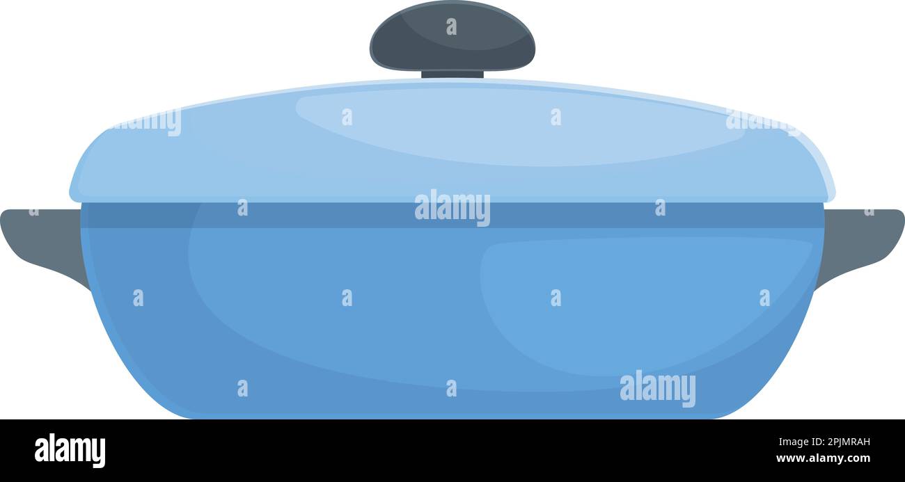 Kitchen pot icon cartoon vector. Cook dish. Dinner bowl Stock Vector ...