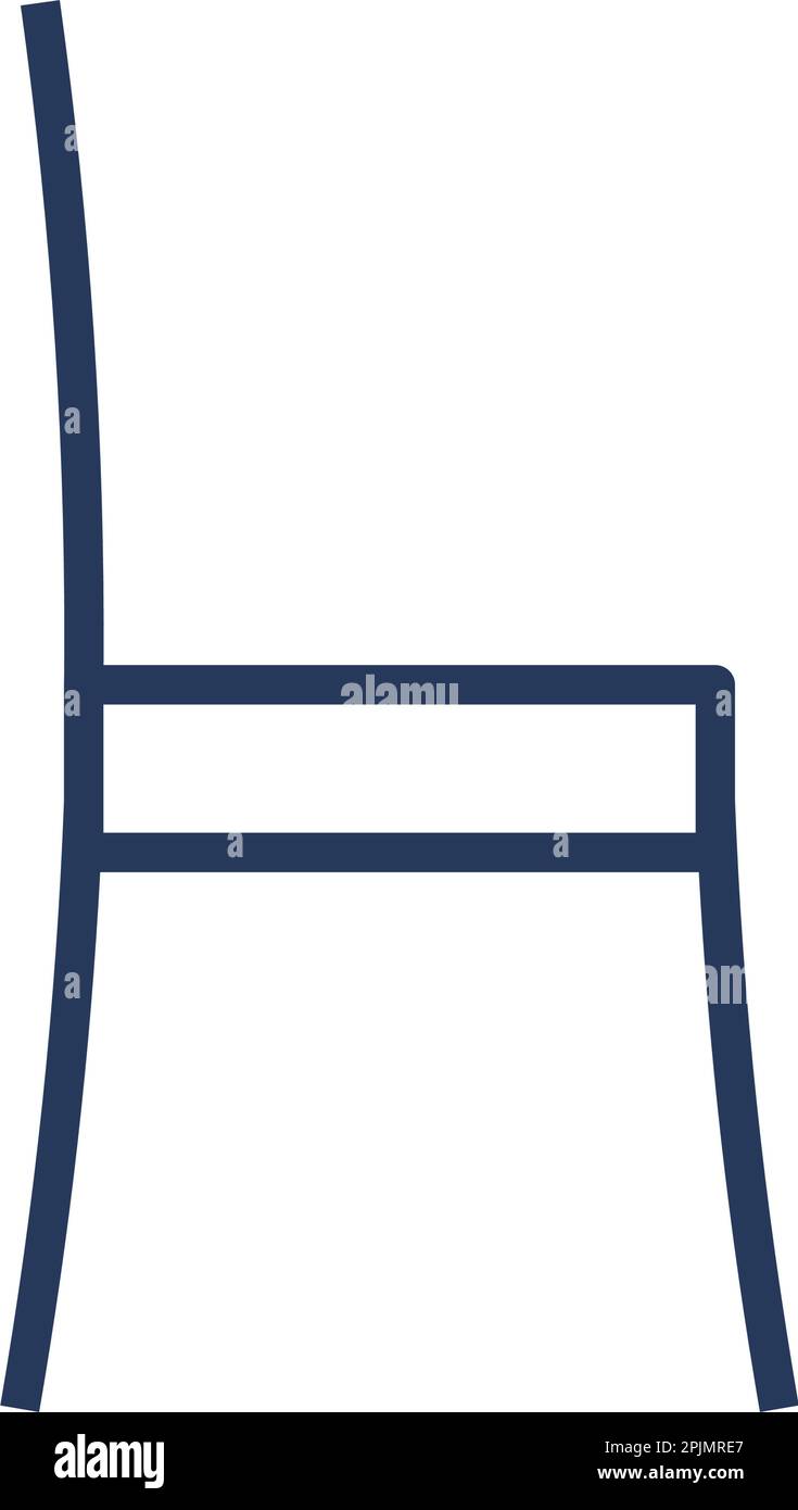 Simple line chair icon. Furniture line icon. Chair minimal symbol ...