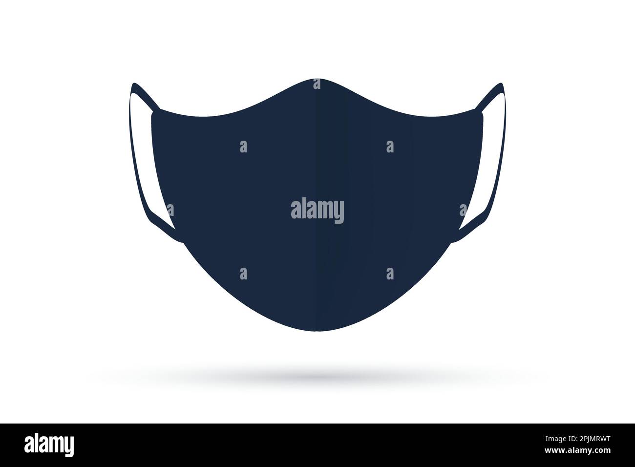 Protective mask from virus, pollution. Isolated face mask template ...