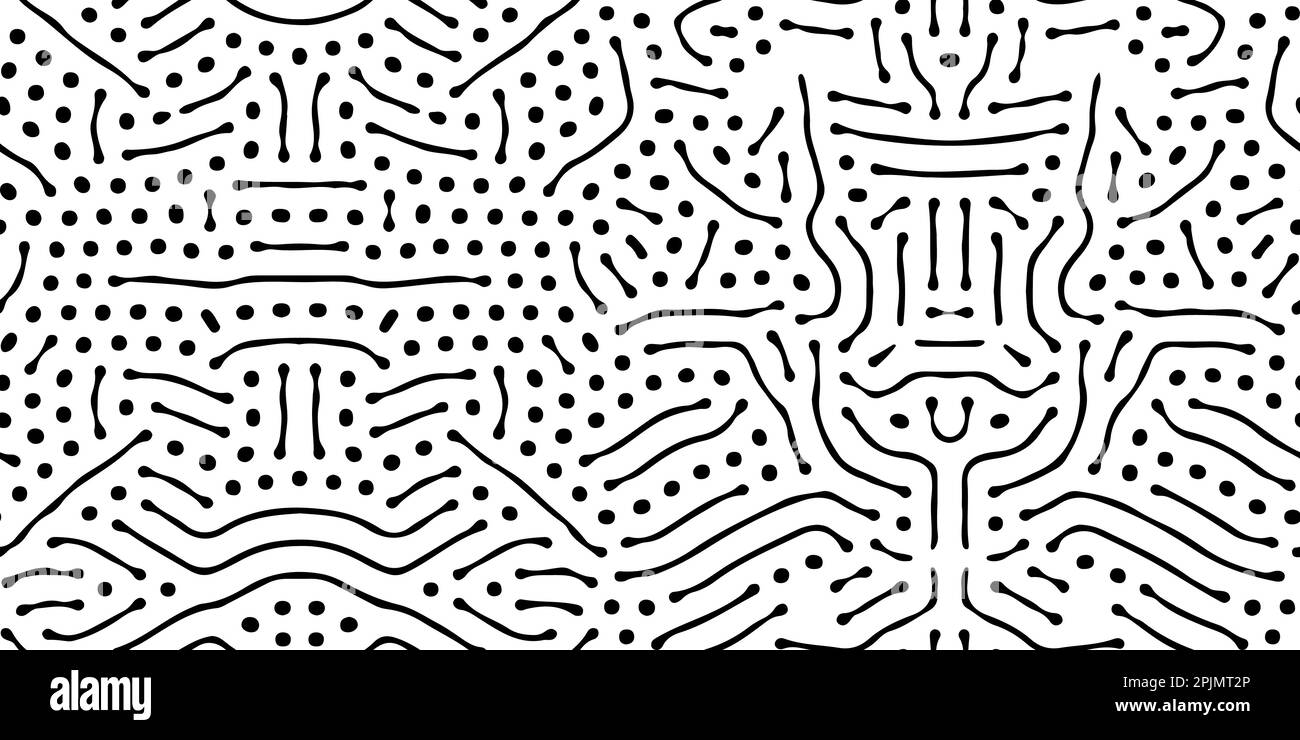 Seamless organic, biological pattern. Abstract shapes like corals. Bio ...