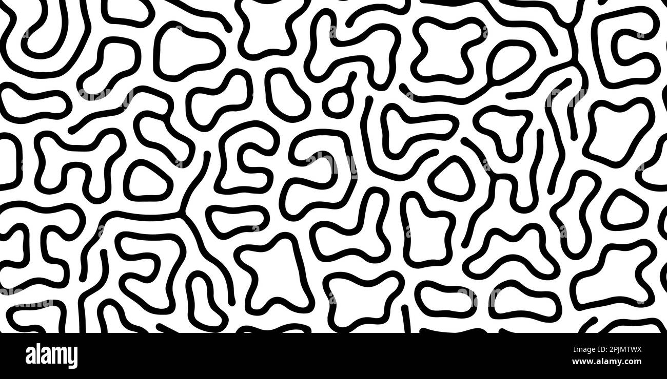 Seamless organic, biological pattern. Abstract shapes like corals. Bio ...