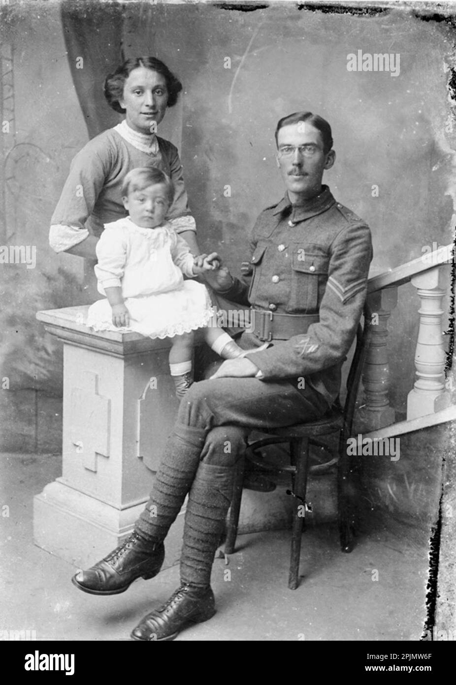 Signaller Corporal & family Stock Photo - Alamy