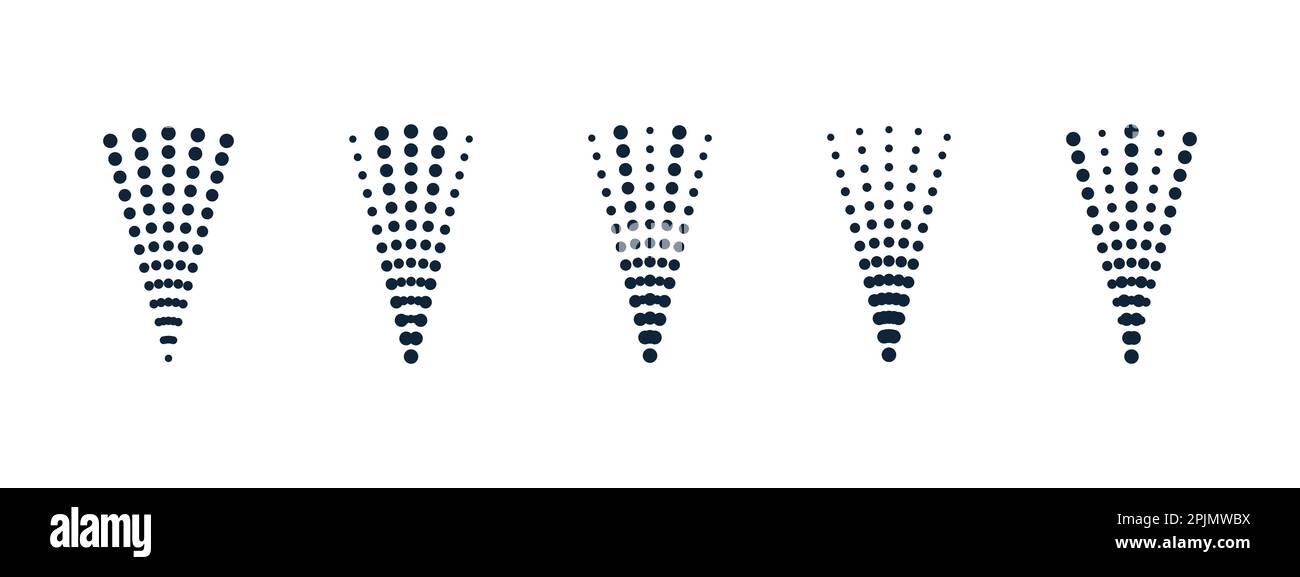 Spray icons set. Fluid, air spray symbol. Aerosol cloud symbol. Air or ...