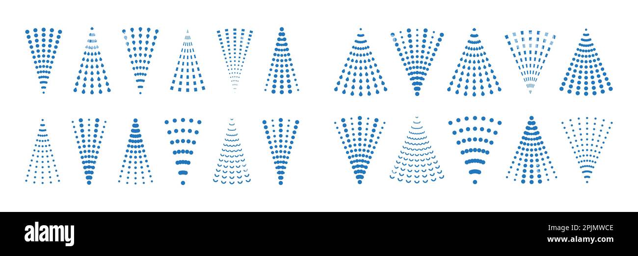 Spray icons set. Fluid, air spray symbol. Aerosol cloud symbol. Air or ...