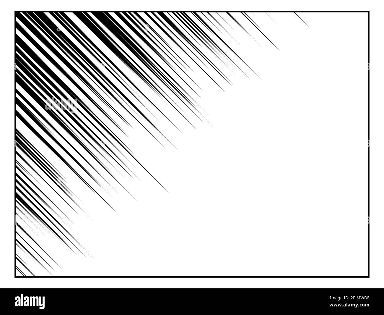 Diagonal line drawings. Speed lines, stripes for black manga book ...