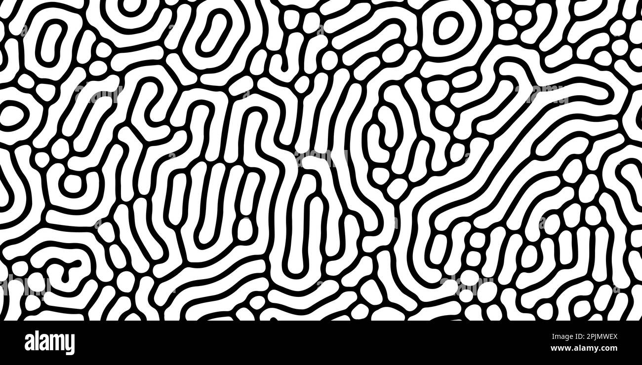 Seamless organic, biological pattern. Abstract shapes like corals. Bio ...