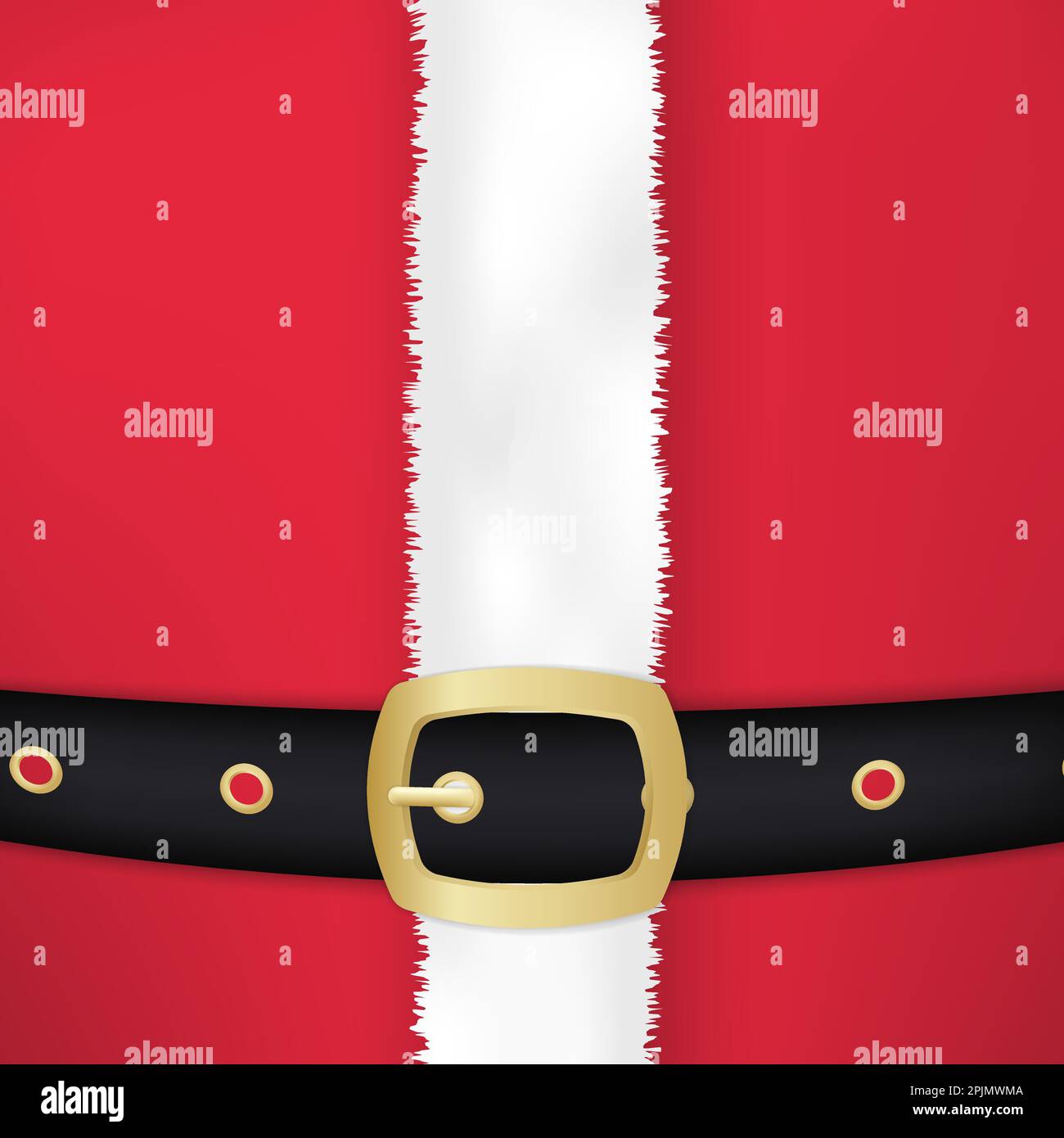 Santa claus belt and coat. Christmas card design. Christmas greeting ...