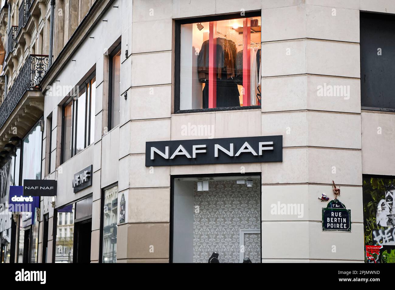 Paris, France. 02nd Apr, 2023. Illustration picture shows a NAF NAF ...