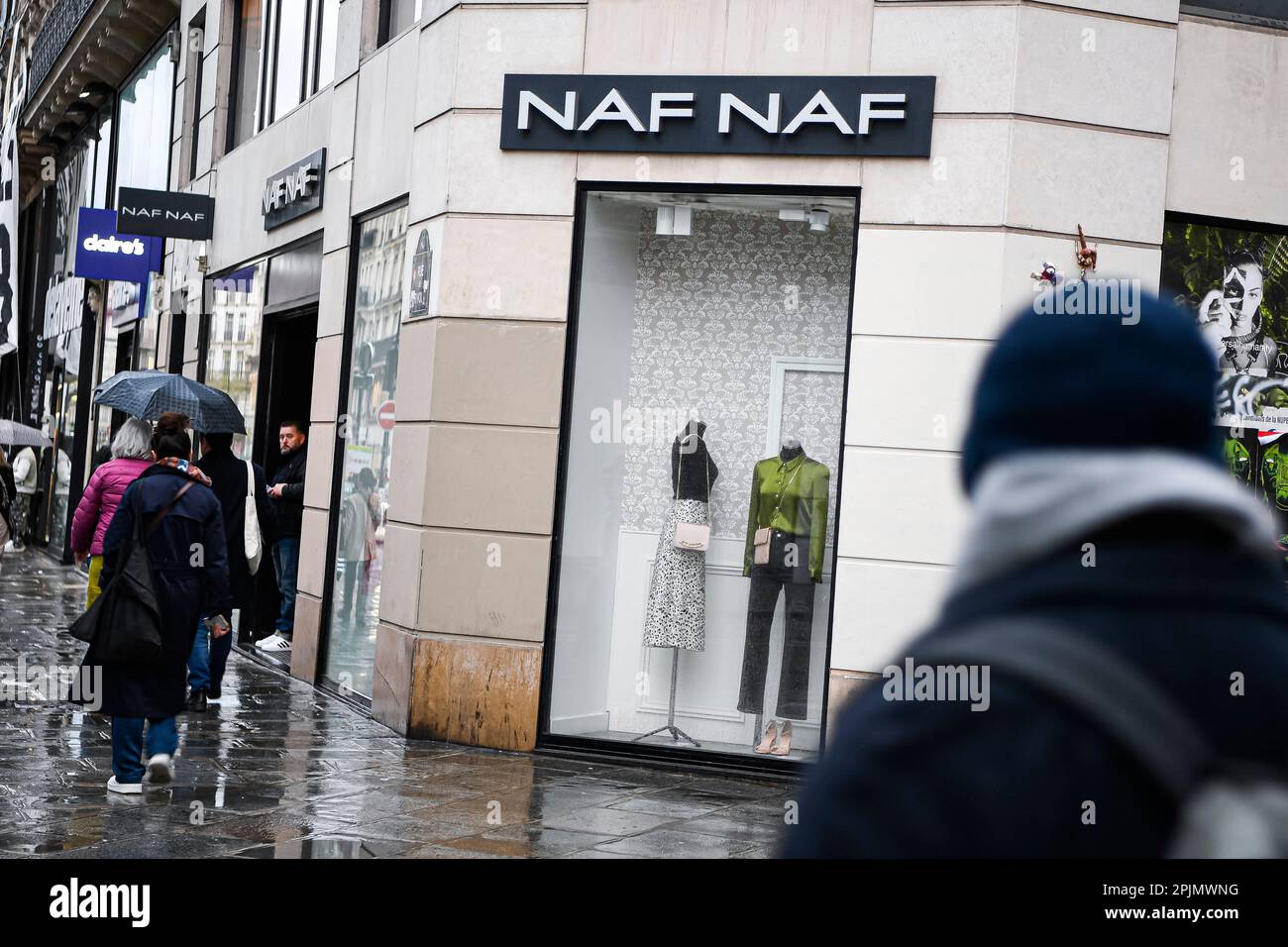 Paris, France. 02nd Apr, 2023. Illustration picture shows a NAF NAF ...