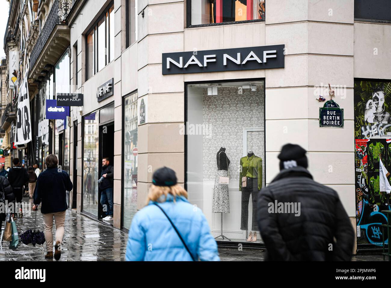 Paris, France. 02nd Apr, 2023. Illustration picture shows a NAF NAF ...