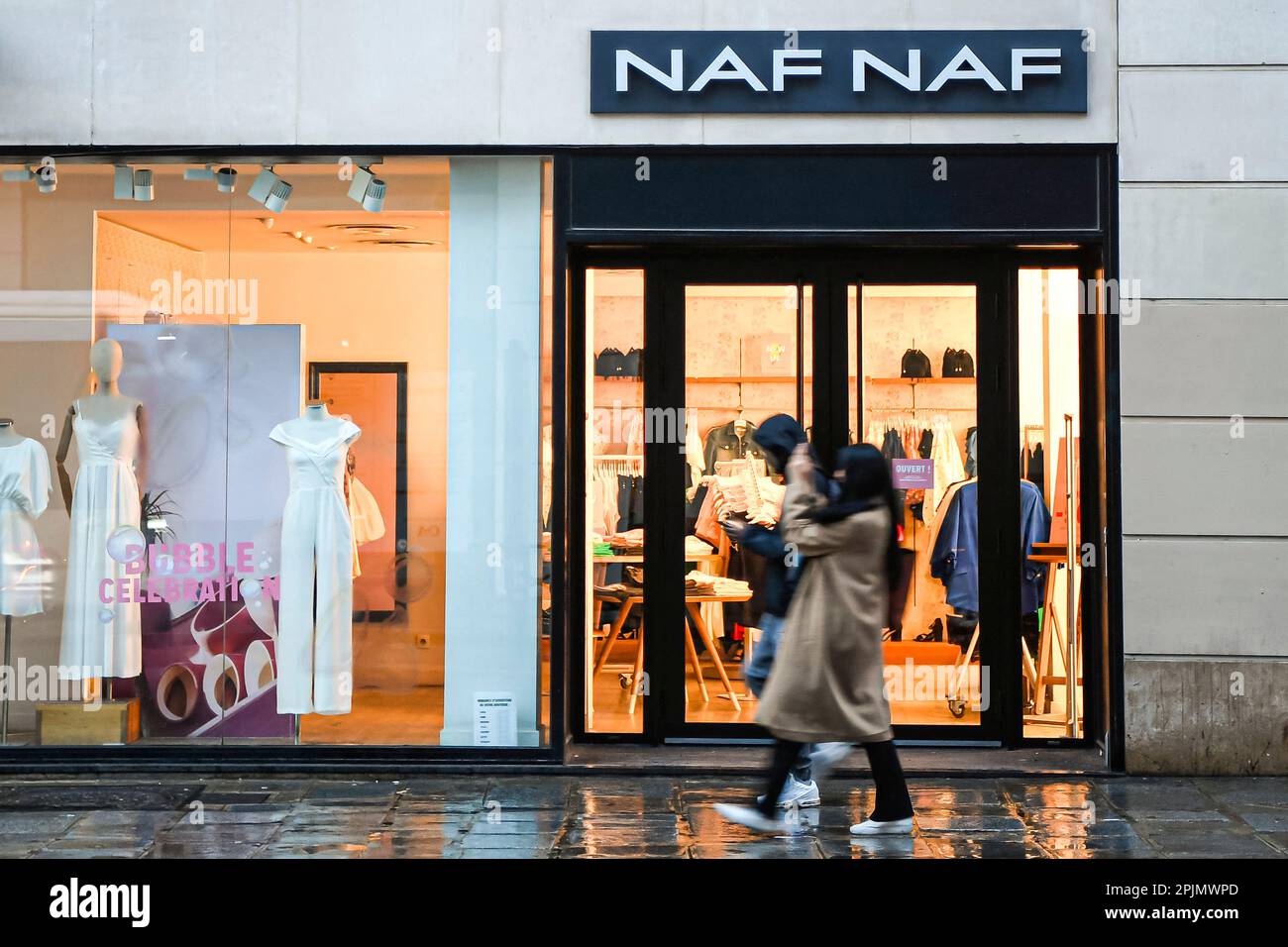 Paris, France. 02nd Apr, 2023. Illustration picture shows a NAF NAF ...