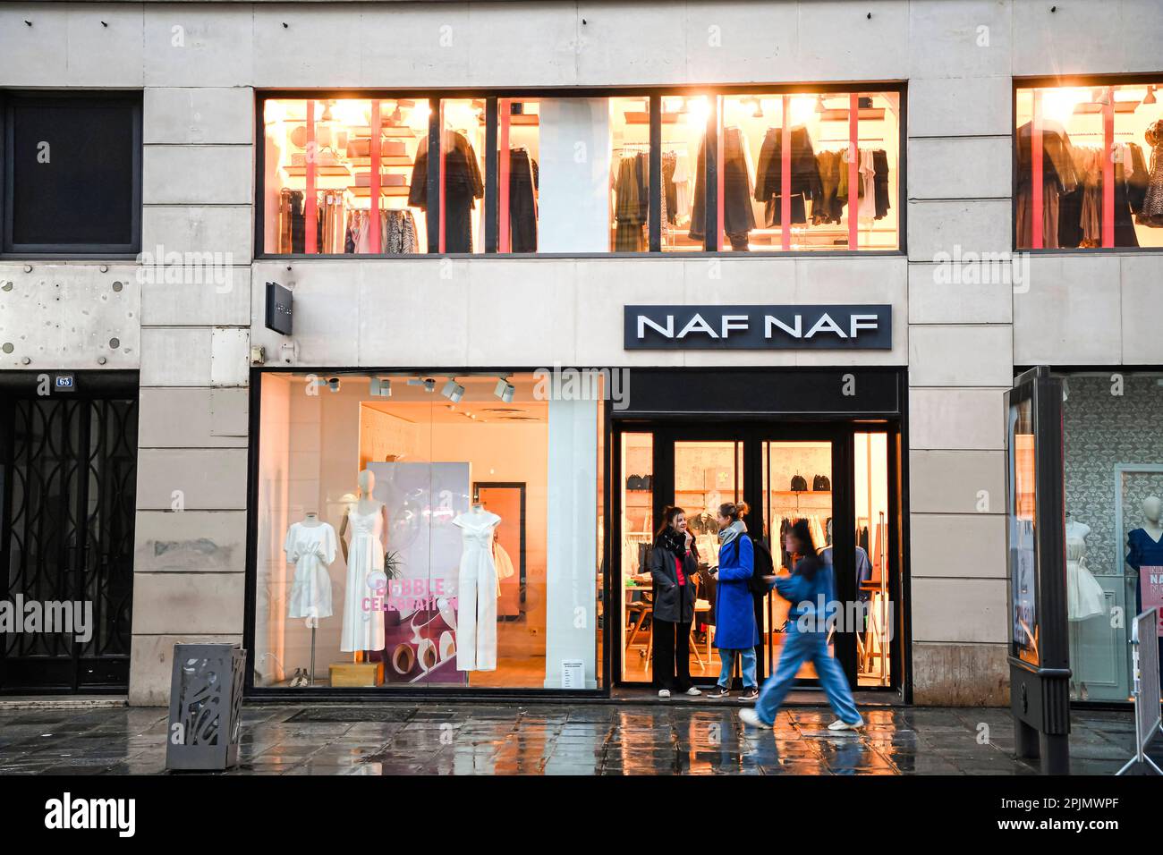 Paris, France. 02nd Apr, 2023. Illustration picture shows a NAF NAF ...