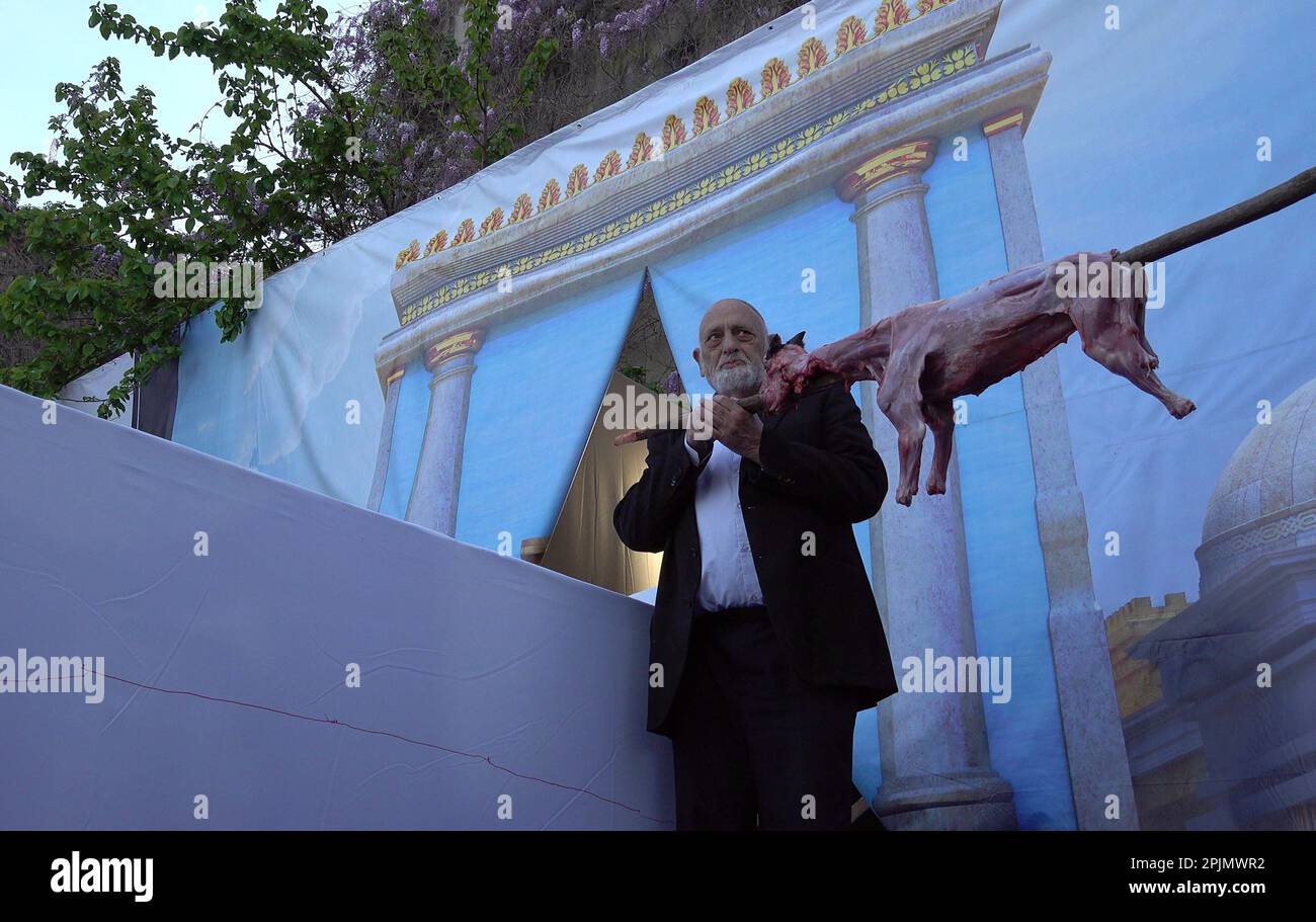 JERUSALEM, ISRAEL - APRIL 2: Religious Jews of the priestly caste ...