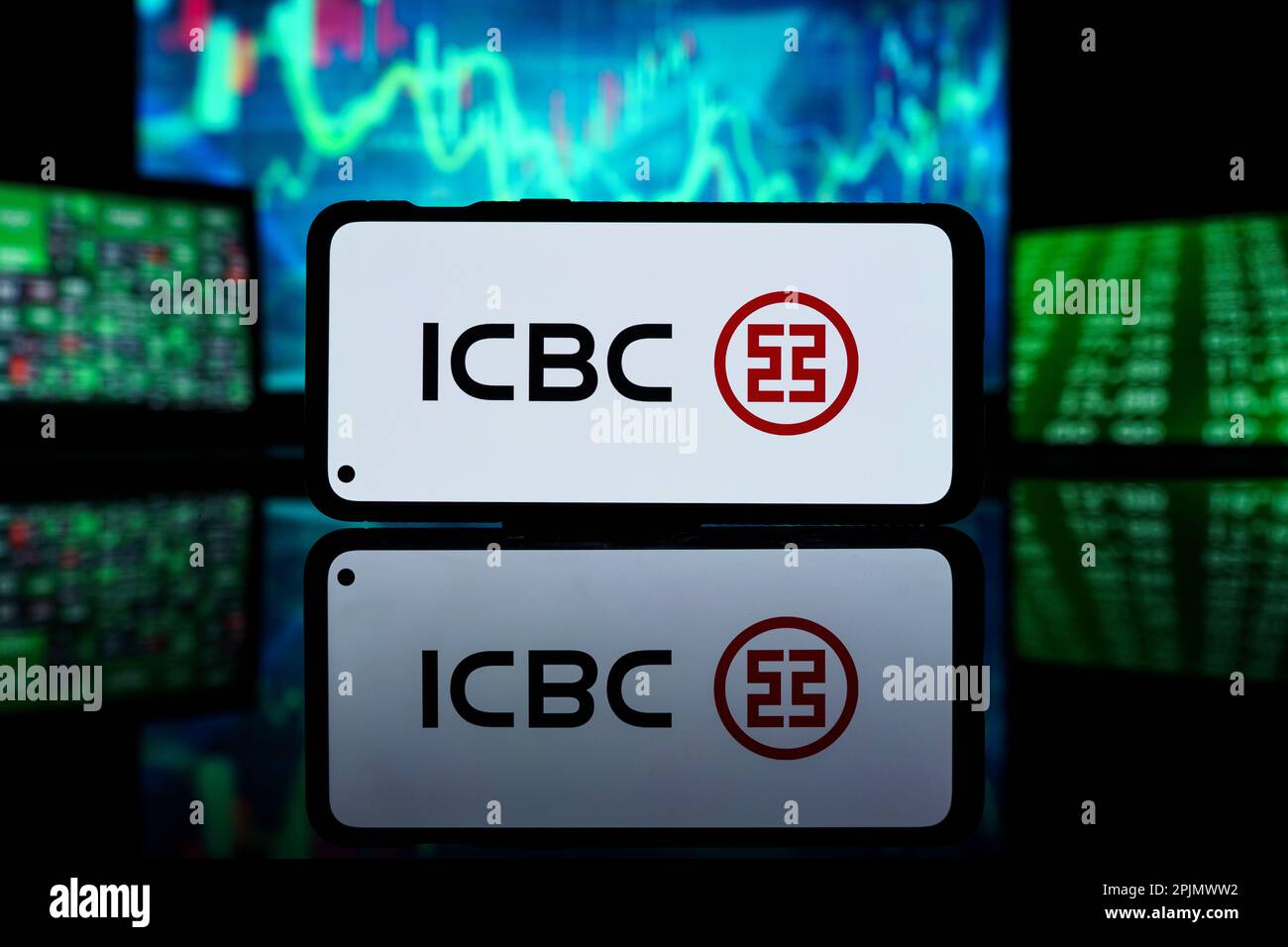 New York, United States of America - 2023 March 29: ICBC company on ...