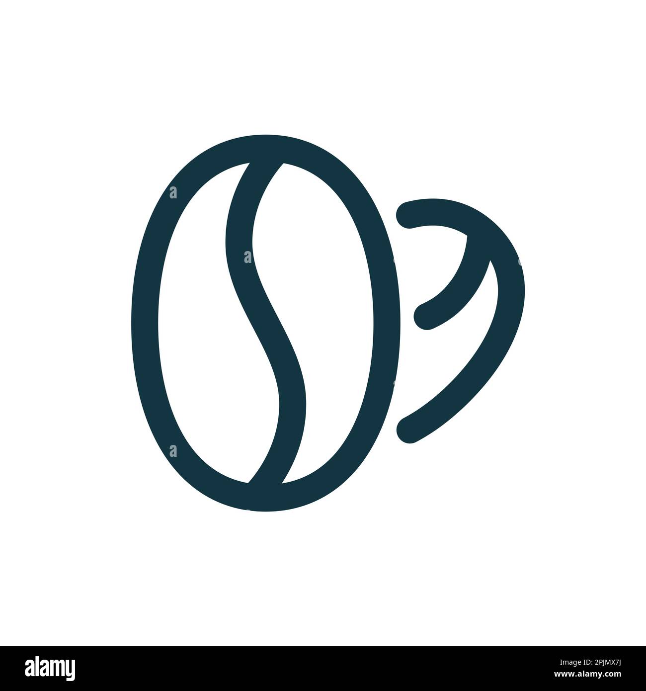 Coffee bean or seed icon. Applicable as icon, symbol or logo. Coffee ...