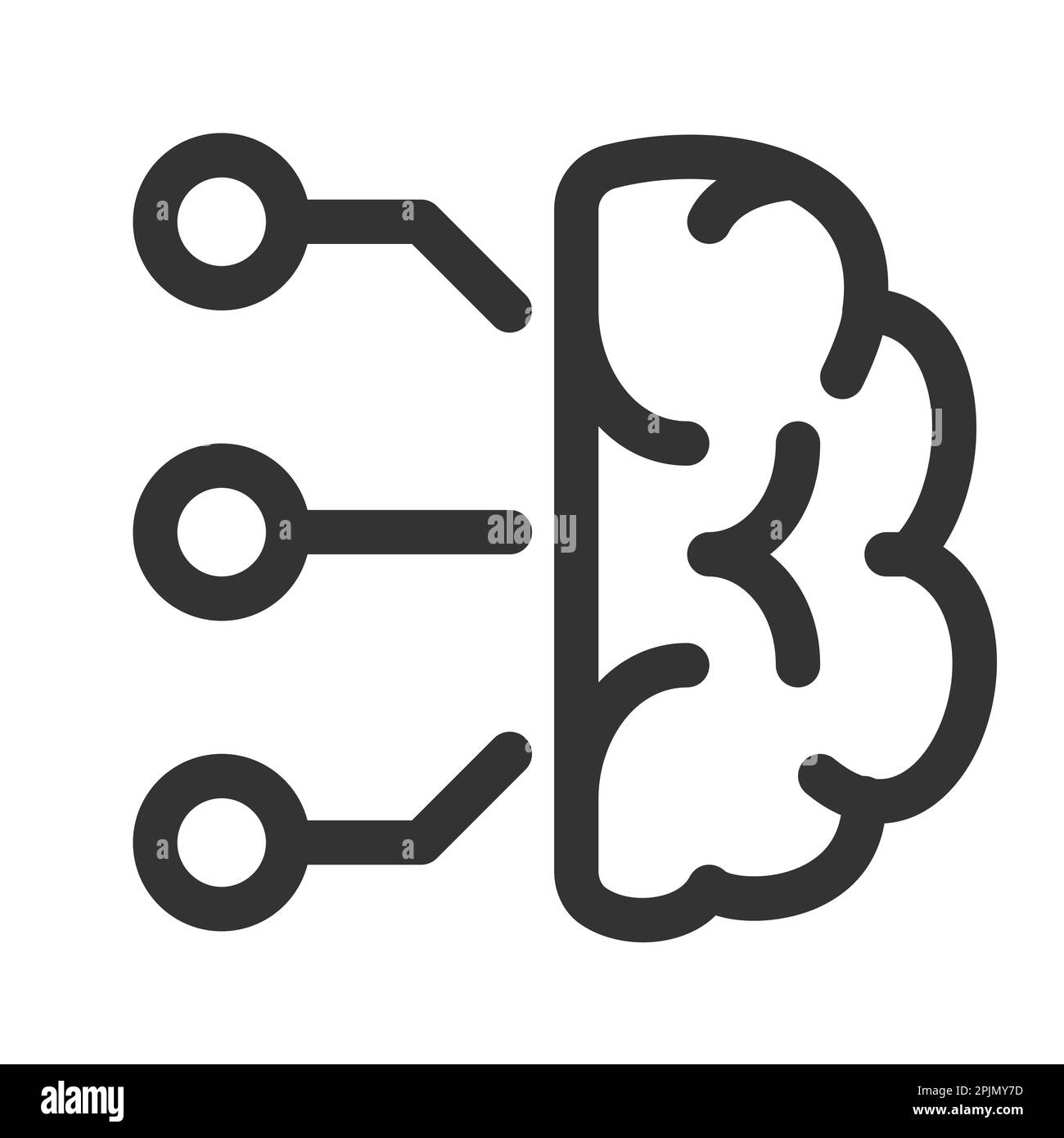 Artificial brain icon. Artificial intelligence concept. Brain with ... Artificial brain icon. Artificial intelligence concept. Brain with ...