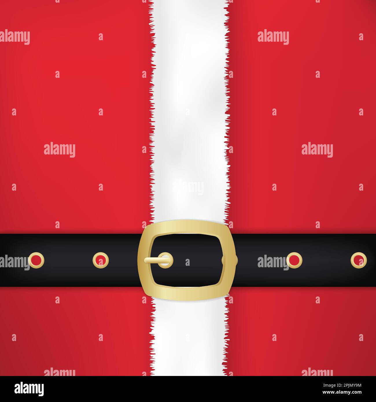 Santa claus belt and coat. Christmas card design. Christmas greeting ...