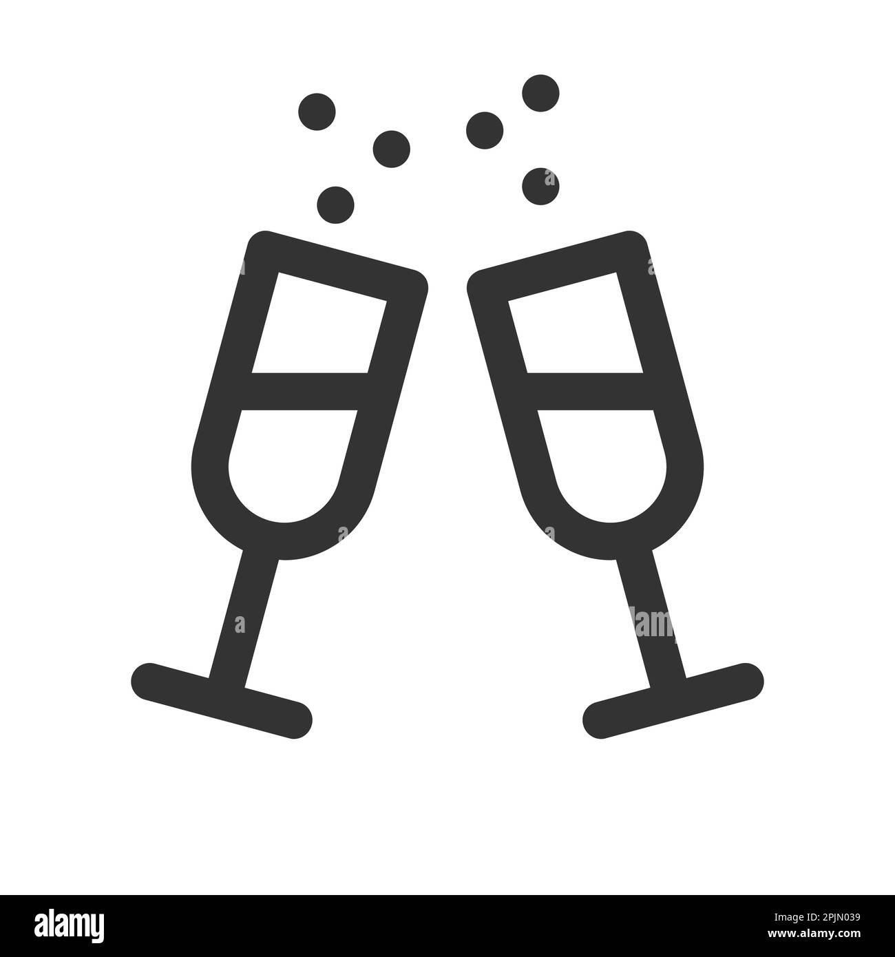 Alcohol drink icon. Wine glass line icon. Vector illustration Stock ...