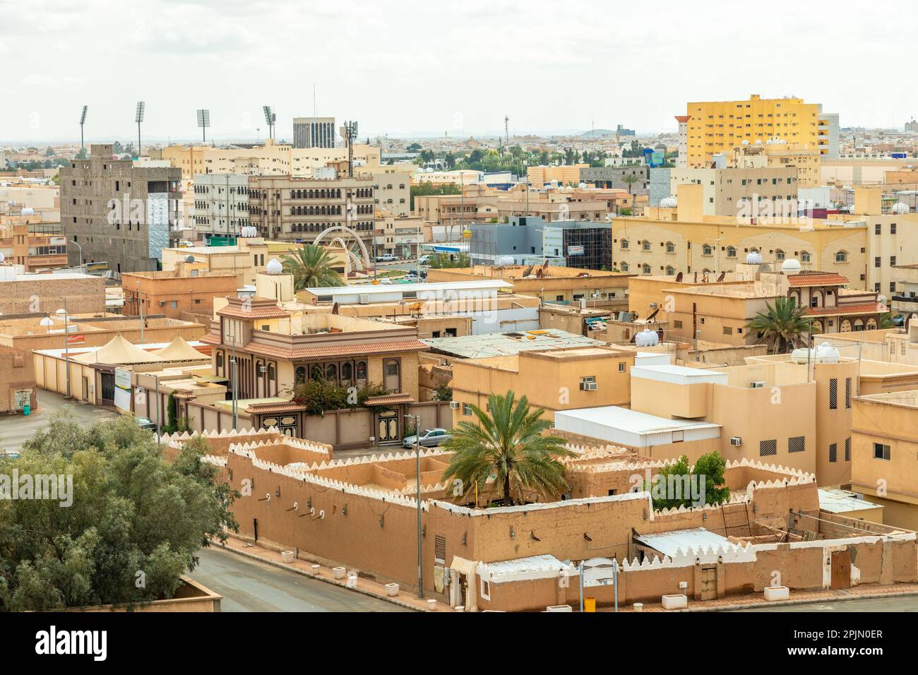 Hail city downtown streets, Saudi Arabia Stock Photo - Alamy