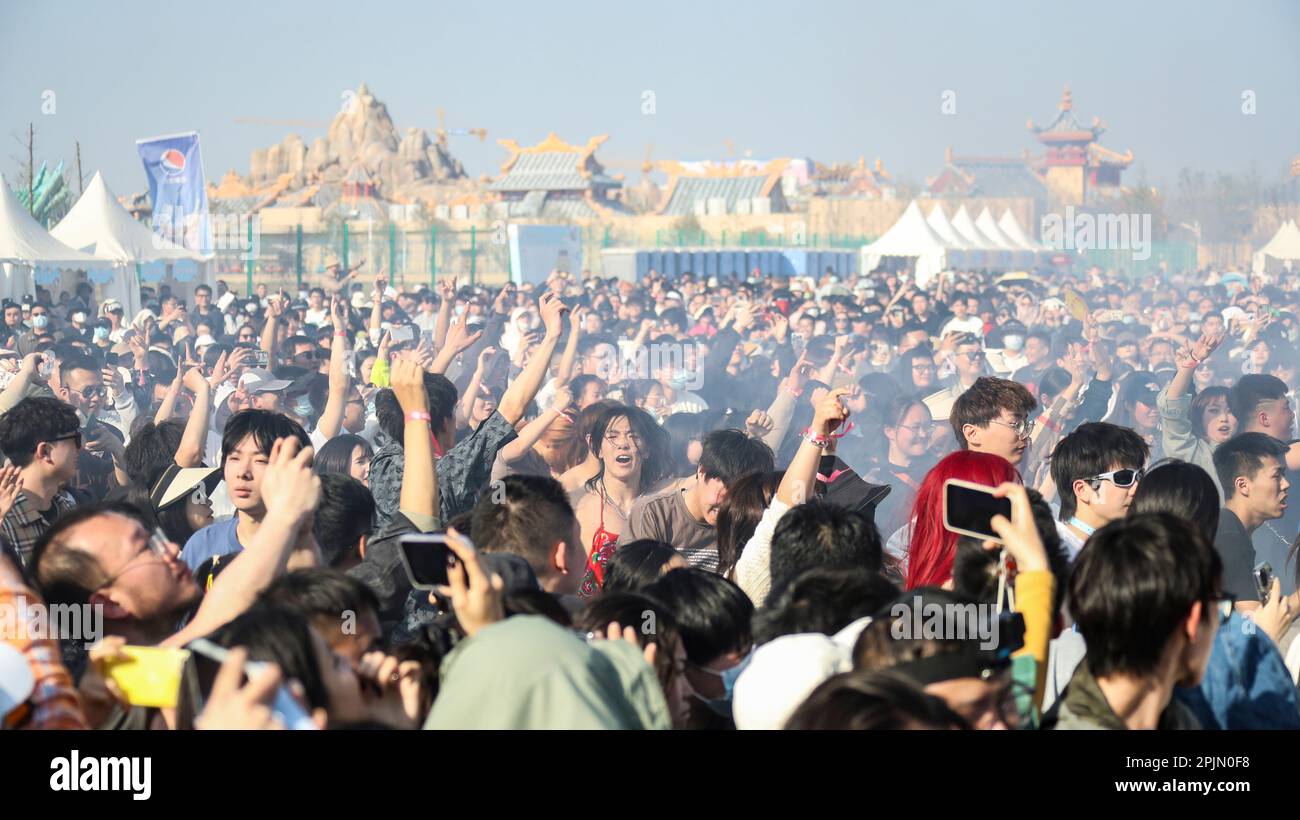 HUAI'AN, CHINA - APRIL 2, 2023 - Fans at the Dragon Palace Music ...