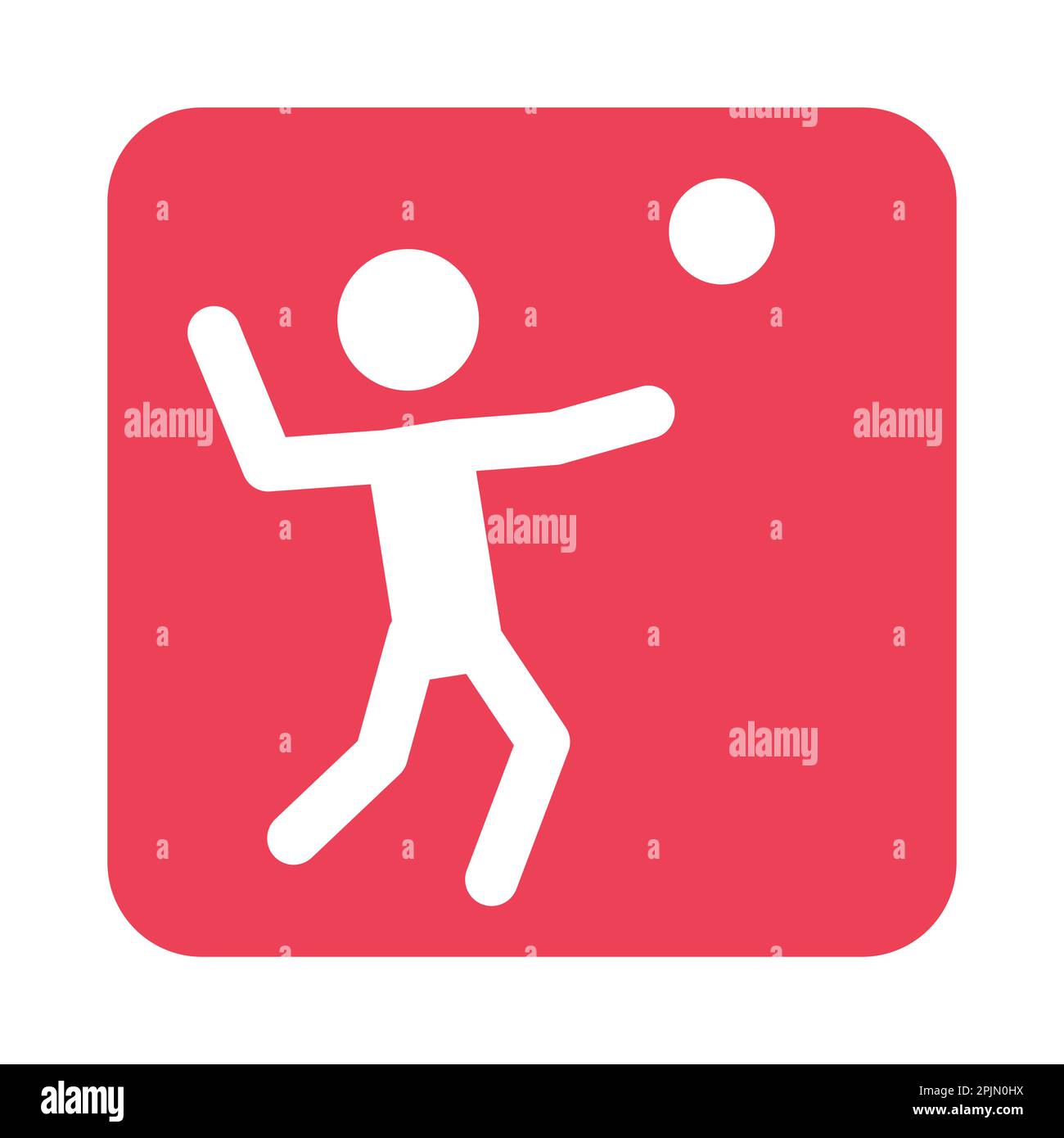 Volleyball player pictogram hi-res stock photography and images - Alamy