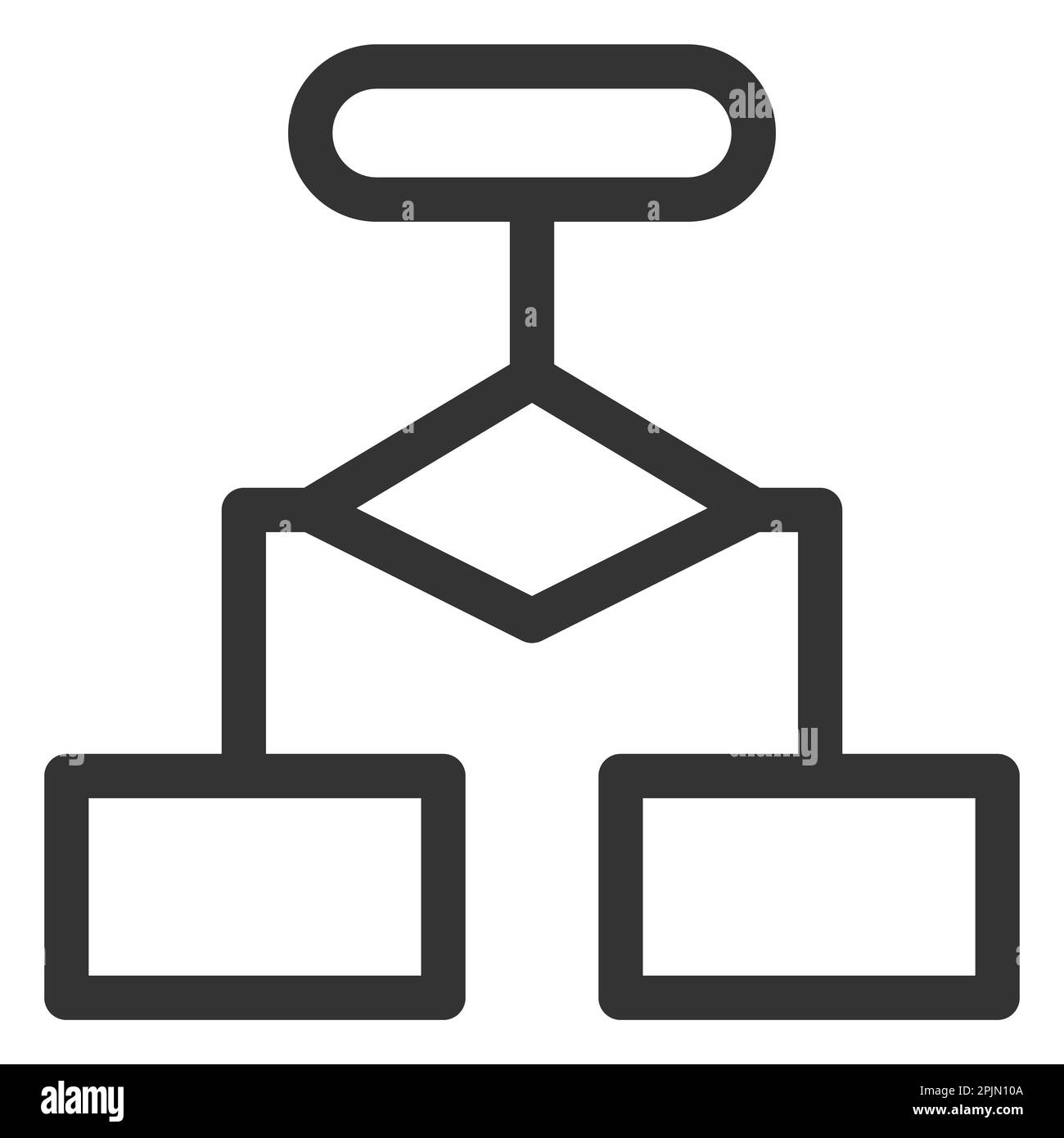 Algorithm Icon Algorithm Flow Diagram Symbol Or Icon Vector Illustration Stock Vector Image