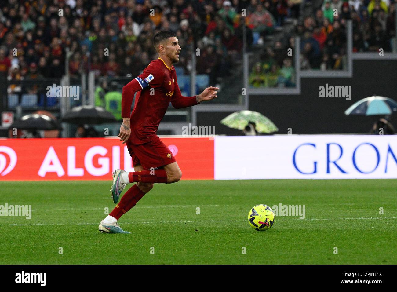 Lorenzo Pellegrini (AS Roma) during the Italian Football Championship ...