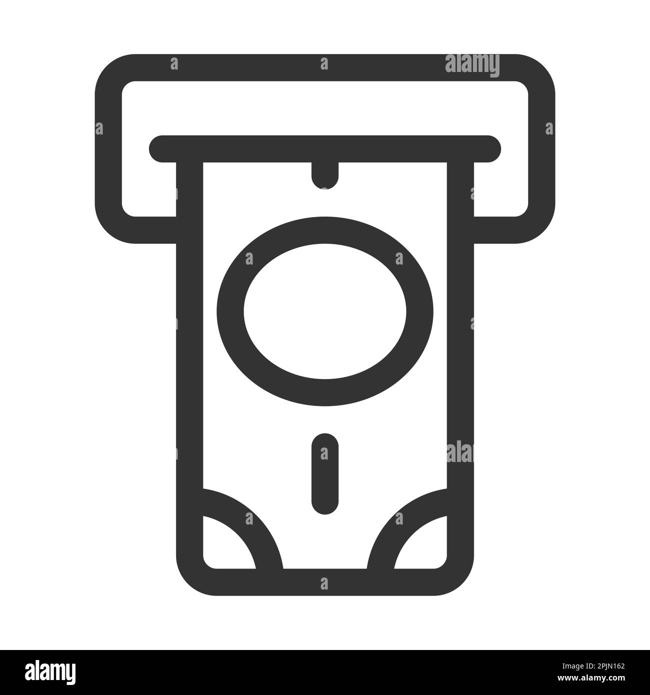 Cash, currency line inside atm machine, cash dispenser icon. Financial or bank icon. Vector ...