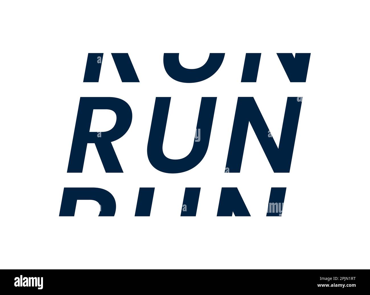 Run logo or run print for t shirt. Sport geometric print with ...