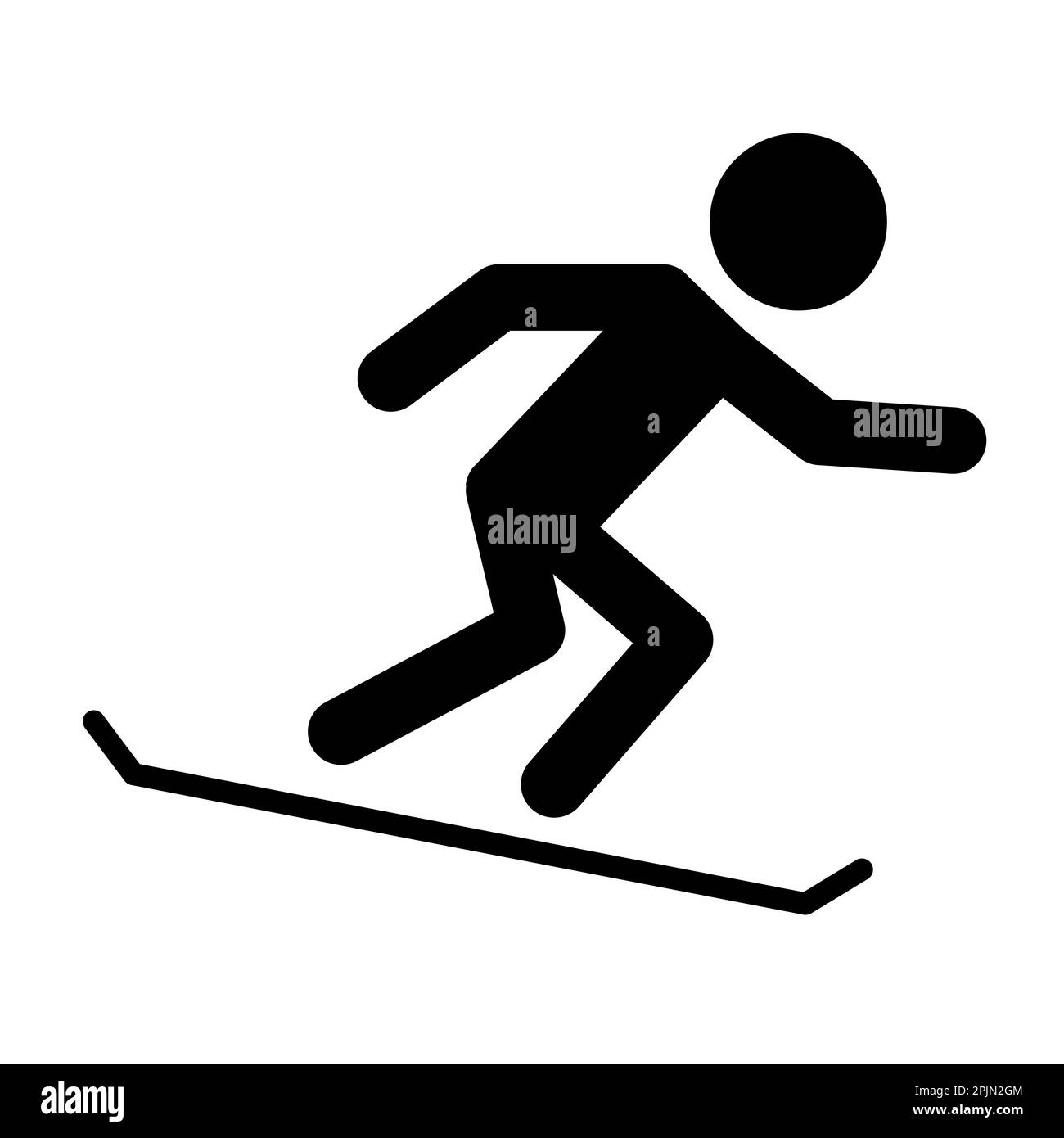 Stick figure on snowboard hi-res stock photography and images - Alamy