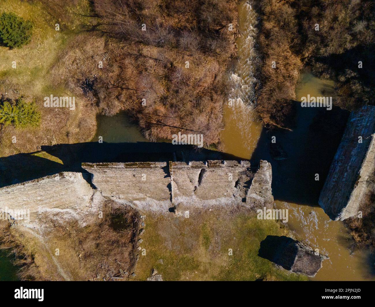 A scenic view of the Austin Dam located in Austin Stock Photo - Alamy
