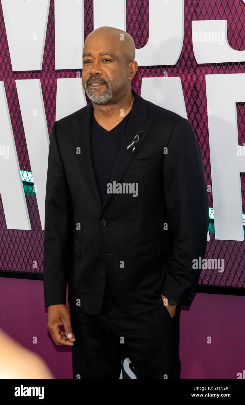 Darius Rucker walks the red carpet at the CMT Awards in Austin, Texas ...