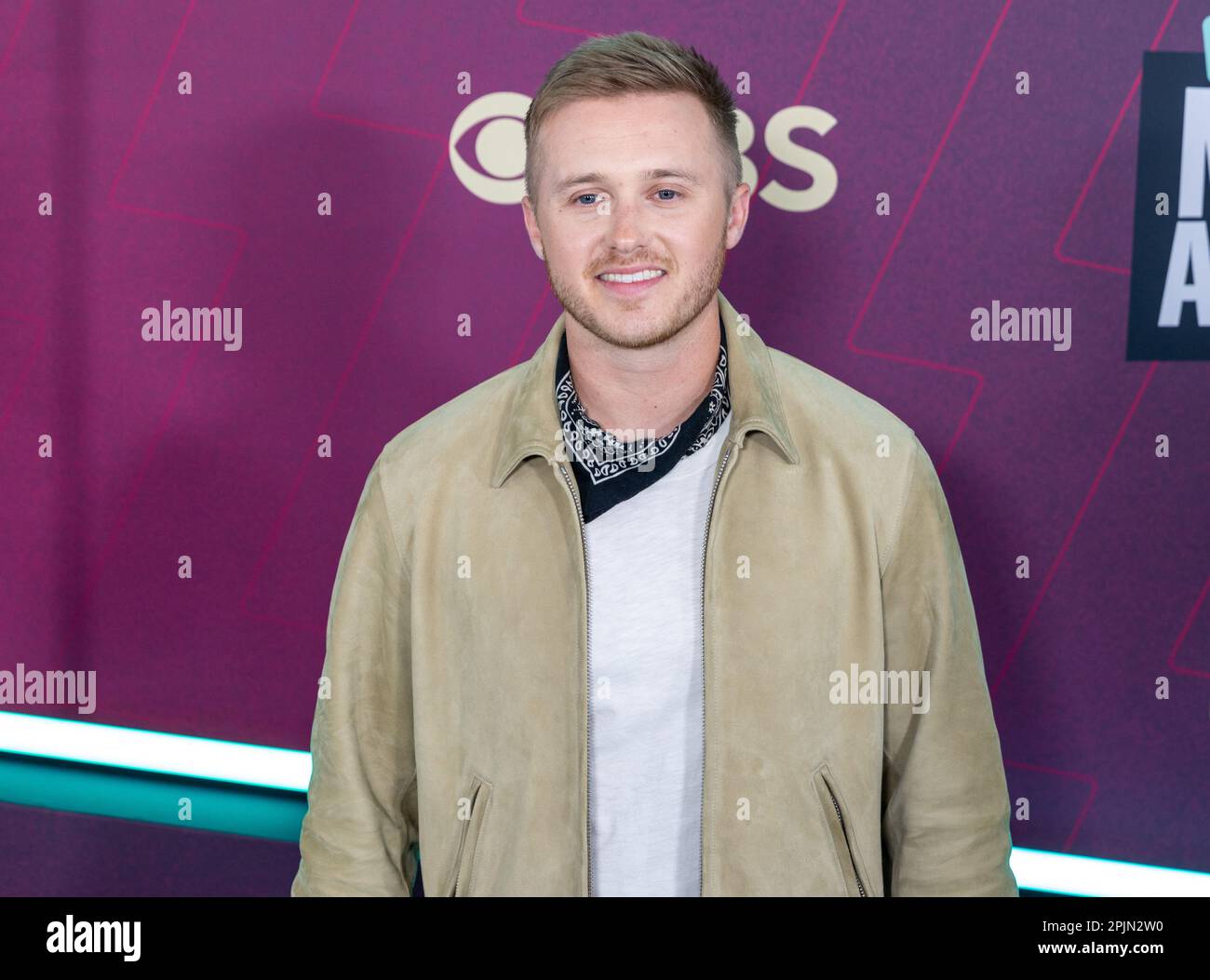 Austin, USA. 02nd Apr, 2023. Corey Kent walks the red carpet at the CMT ...